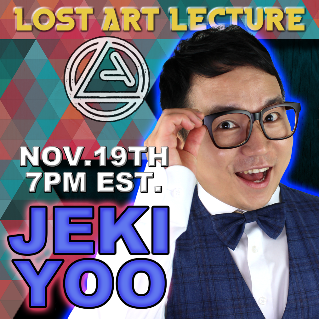 Jeki Yoo – Virtual Lecture at 19 Nov 21 – lostartmagic.com – Erdnase ...